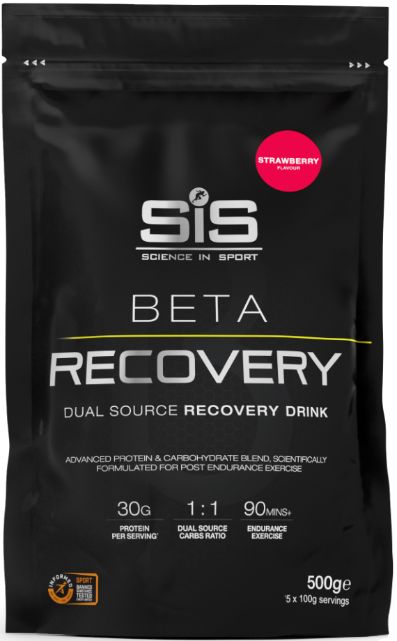 SiS napój Beta Fuel Recovery Powder 500g truskawka - Cyklomania